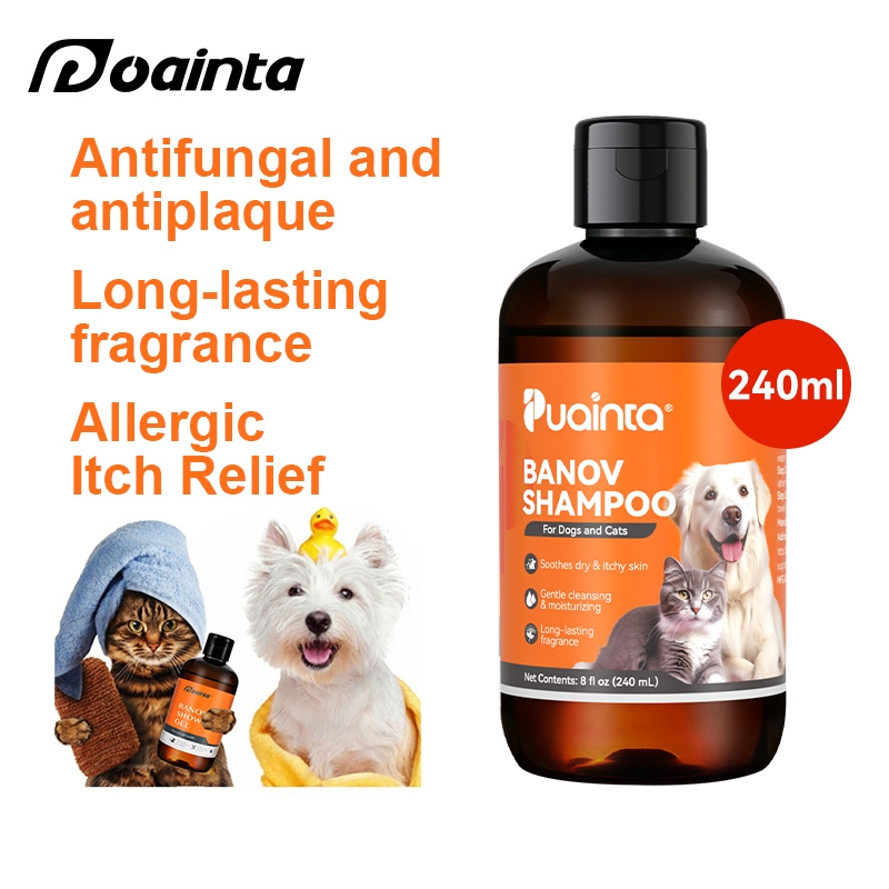 PUAINTA Antifungal Shampoo For Dog And Cat Itch Hair Loss Dandruff ...