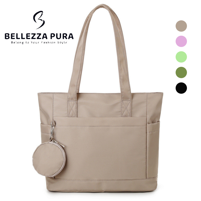 BELLEZZA PURA Women's Tote Bag Nylon Large Capacity Lightweight ...