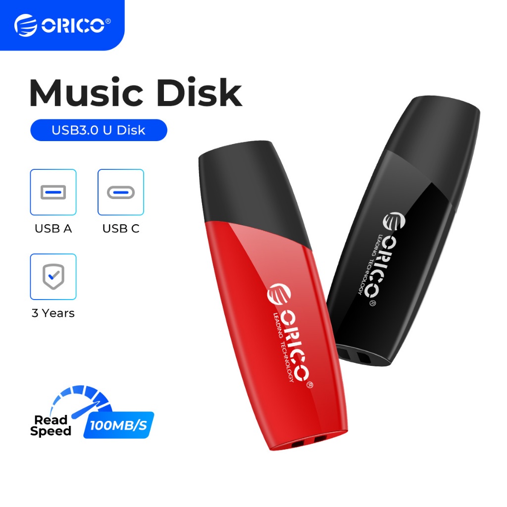ORICO U Disk USB Flash Drive Original 32GB 64GB 128GB 256GB USB 3.0 100MB/s（ORICO-U3-S） | Shopee ...