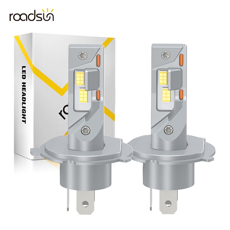 Roadsun 2pcs H4 H7 9005 Led Car Headlight Bulbs Hi-Lo Beam H1 H11 9006 HB3 HB4 180W/Pair 24000LM ...