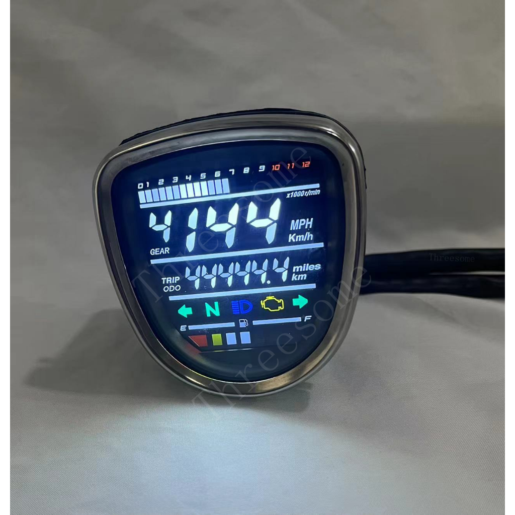For Honda C50 C70 C90 Passport Cub Motorcycle LED Digital Meter ...