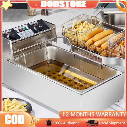 Stainless Steel Frying Machine With Strainer Electric Deep Fryer Deep ...