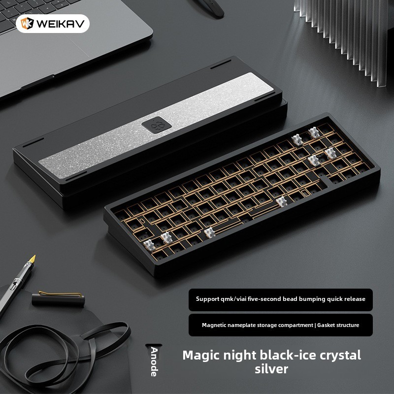 Weika LUCKY65 V2 mechanical keyboard three-mode customized metal ...
