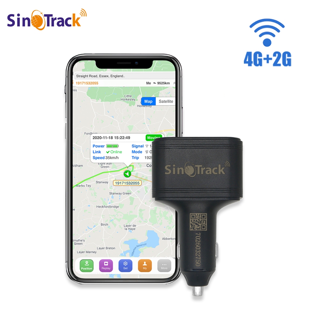 SinoTrack 2G+4G Mini Car Charger Gps Tracker Plug And Play St-909 For ...