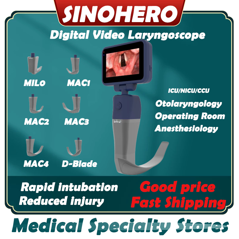 Laryngoscope Repetitive visual laryngoscope anesthesia laryngoscope LED ...