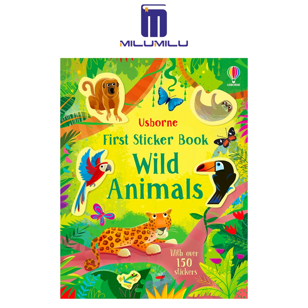 Usborne First Sticker Book Wild Animals | Shopee Philippines