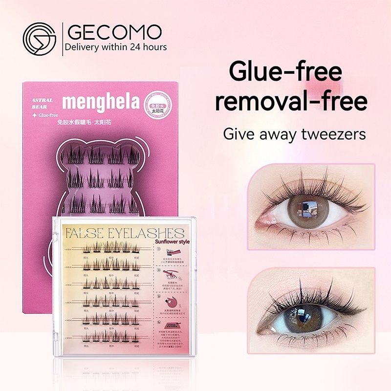 COD BQI False Eyelashes No Glue Needed Self-adhesive Eyelash Grafting ...