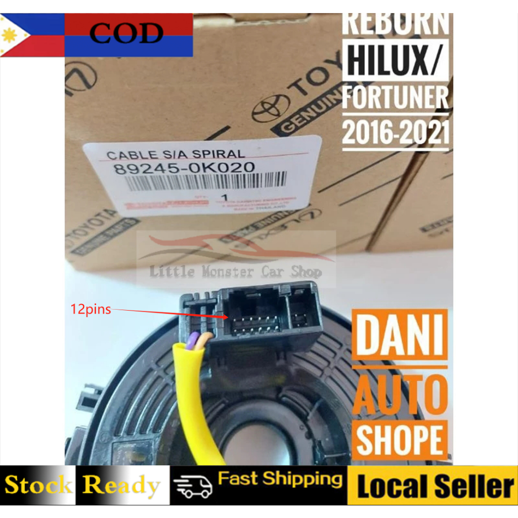 Clock Spring Spiral Cable Horn Innova Reborn Hilux Revo Fortuner Vrz ...
