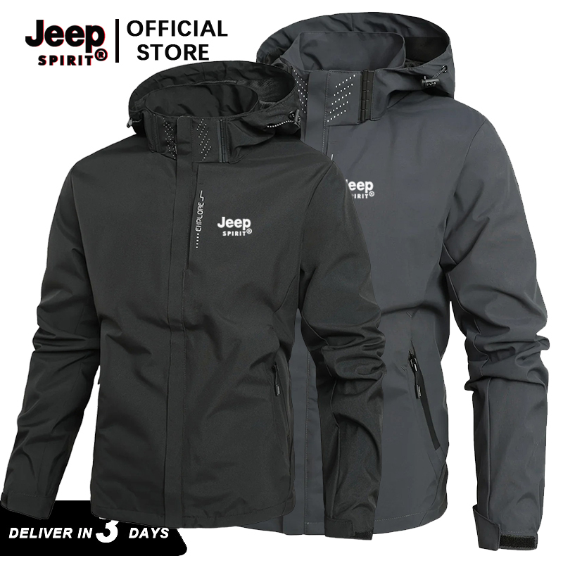 Jeep Spirit Tactical Jacket for Men Windbreaker Waterproof Hiking ...