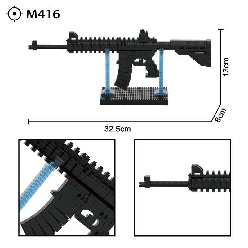 New Style Building Block Toy Model Gun Lego Gun 1: 1 Model Gun Toy Girl ...