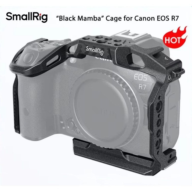 SmallRig Cage R7 R10 “Black Mamba” DSLR Camera Cage for Canon EOS R7 ...