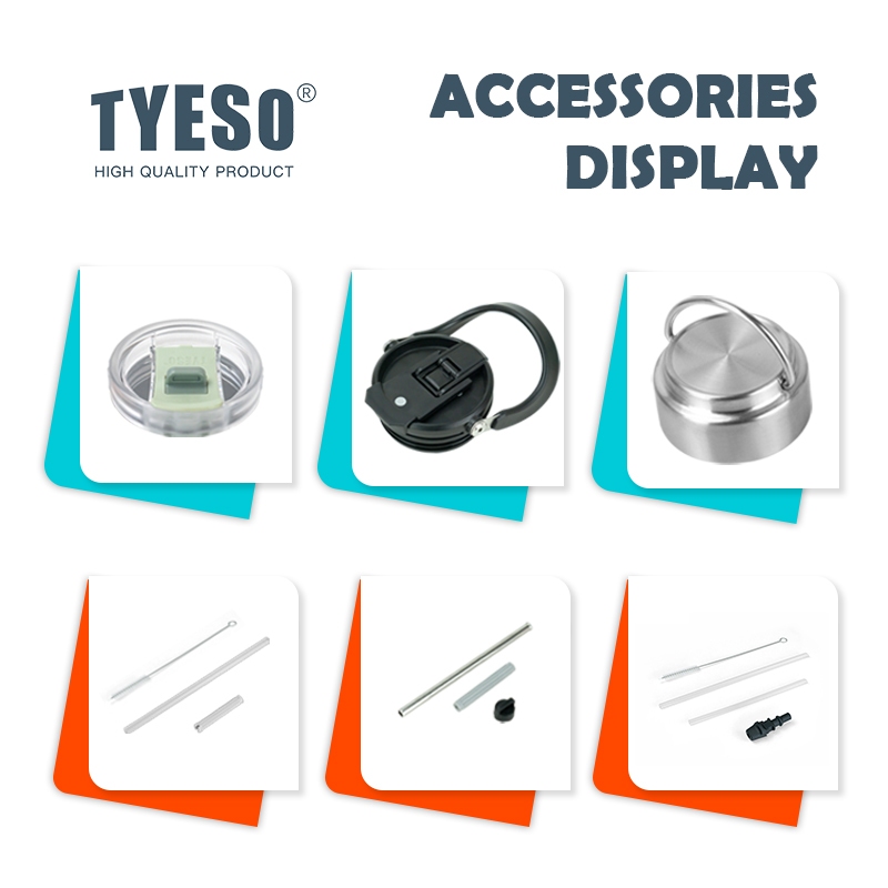 TYESO® Accessories summary lid/straw Set For TYESO Tumbler/Bottle | Shopee Philippines