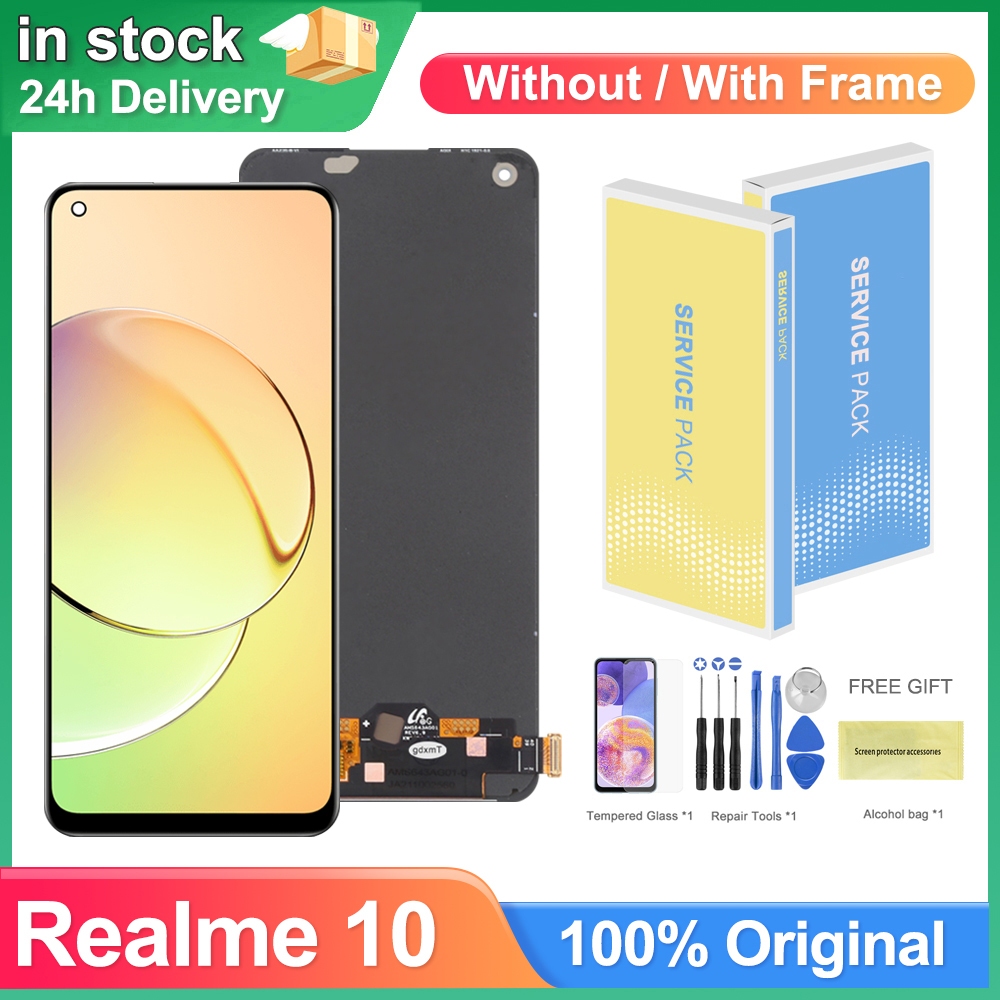 AMOLED For Realme 10 4G RMX3630 LCD Display Digitizer Touch Screen ...