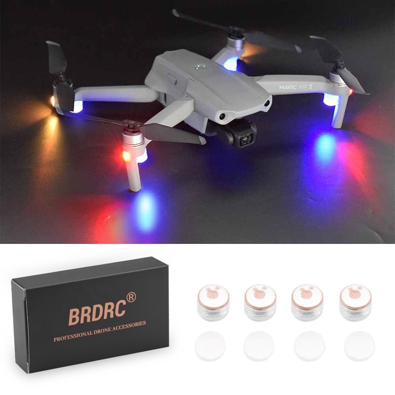 4pcs LED Light Night Flying Signal Lamp Navigation Light Flash Light for DJI Mini 4 Pro/MINI 3 ...