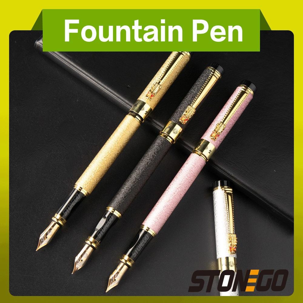 Luxury Dragon Crystal Diamond Ink Fountain Pen Stonego Office Business ...