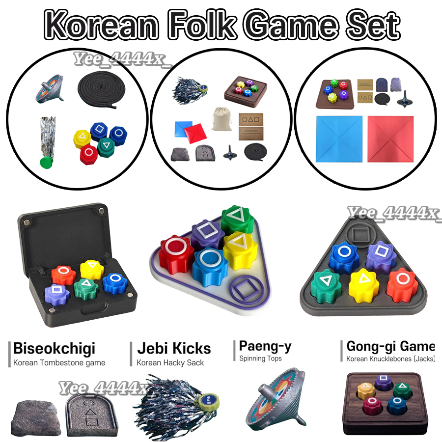 Squid Game 2 Gonggi Korean Game Set Traditional Gonggi Jack Stone ...