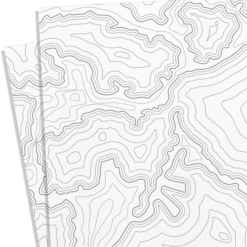 Kydex Sheet 1.5mm/2.0mm White Map Pattern Thermoplastic for DIY Sheath ...