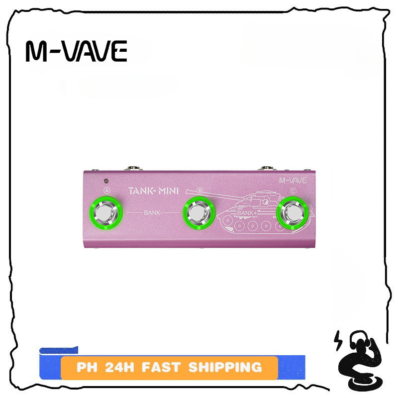 M-VAVE TANK MINI Electric Guitar/Bass Multi-Effects Pedal Supports Tone ...