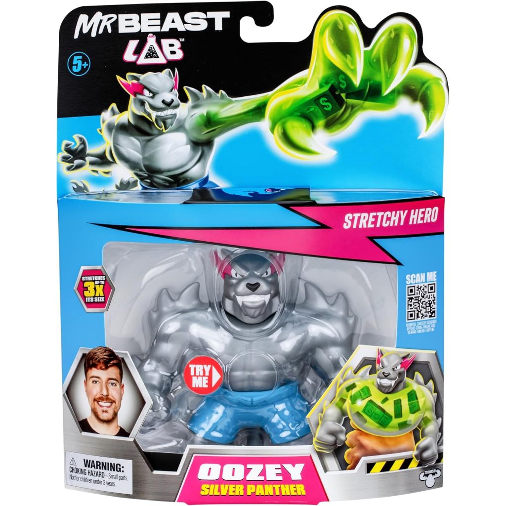MRBEAST LAB Heroes of Goo JIT Zu Stretchy Heroes, Squeeze and Stretch ...