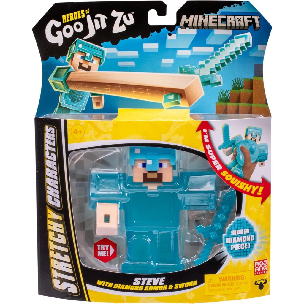 Heroes of Goo Jit Zu Minecraft Stretchy Characters, Steve with Diamond ...