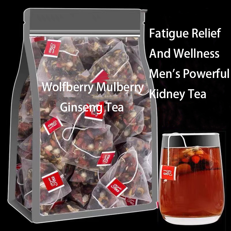 Ginseng, Mulberry Black Goji Berry Tea For Health And Wellness For Men ...