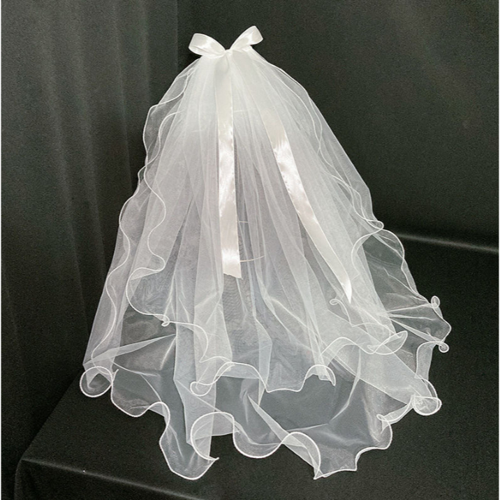 Kids Children Girl First Communion Veils Ivory Lace Wedding Veil Long ...