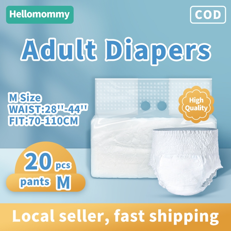 Pepersog Adult Diaper Pull-ups Pants 20PCS Care Adult Disposable ...