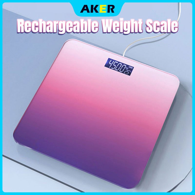 AKER LCD Digital Scale Portable USB Rechargeable Weighing Scale ...