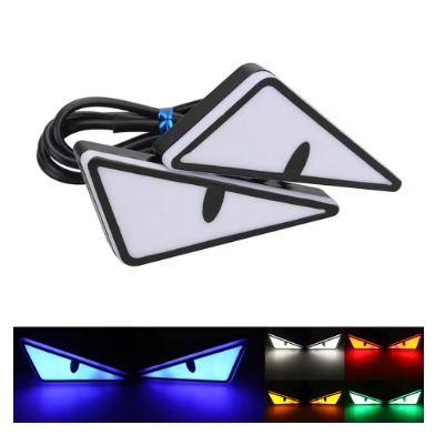 Universal Car LED Devil Eyes Light Demon Eyes Headlight Motorcycle Mini ...