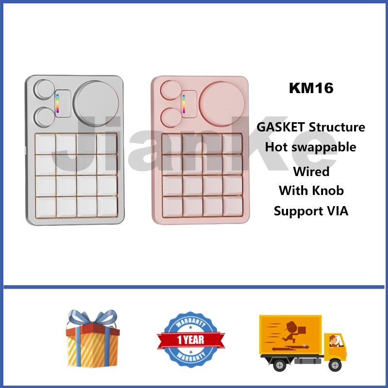 MMD KM16 Aluminum Numeric Keypad 16 Keys Hot swappable RGB GASKET ...