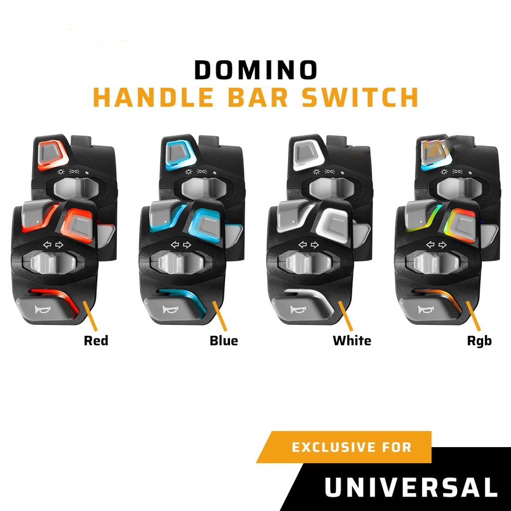 Domino Handlebar Switch Set with LED Light Universal Premium Quality ...