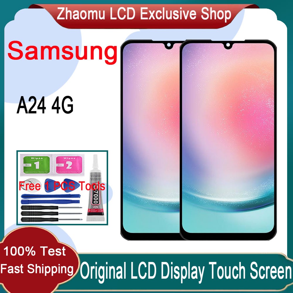 Original AMOLED Samsung Galaxy A24 4G LCD Display Touch Screen With ...
