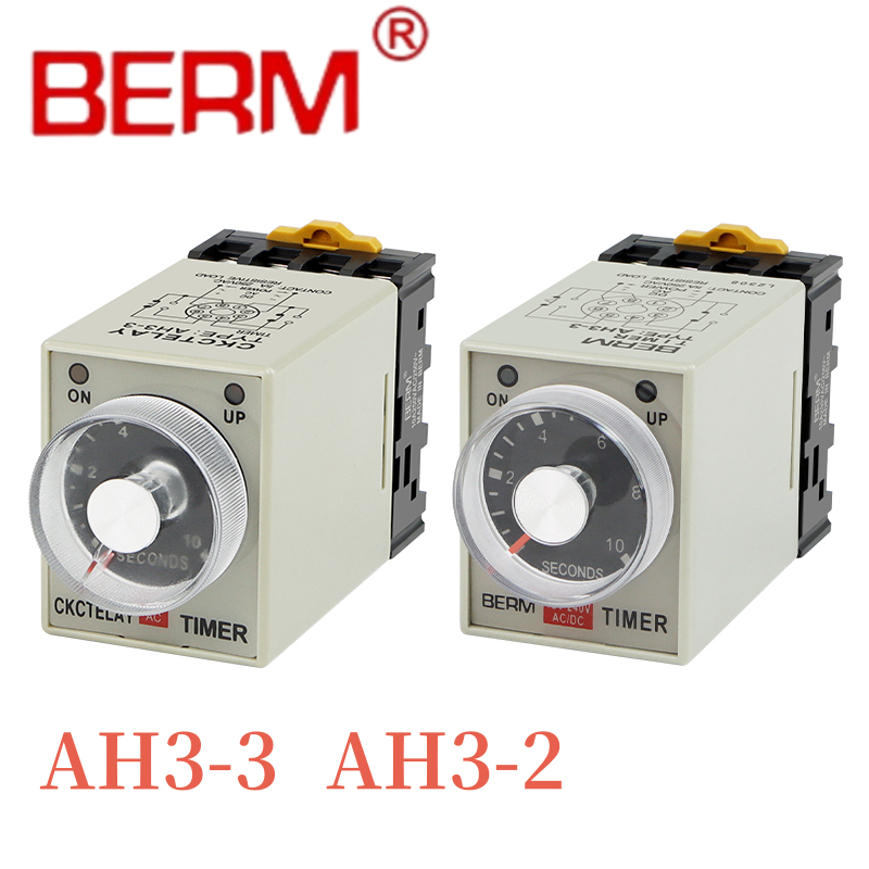 AH3-3 time relay power-on delay timer AC220/DC24V AH3-2 with base | Shopee Philippines
