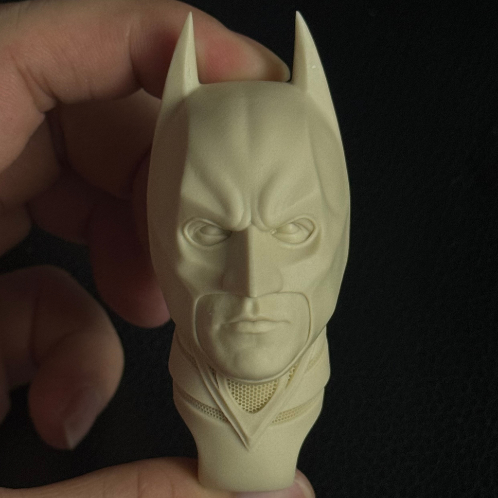 Unpainted 1/6 Scale Christian Bale Batman Head Sculpt Model Fit For 12 ...