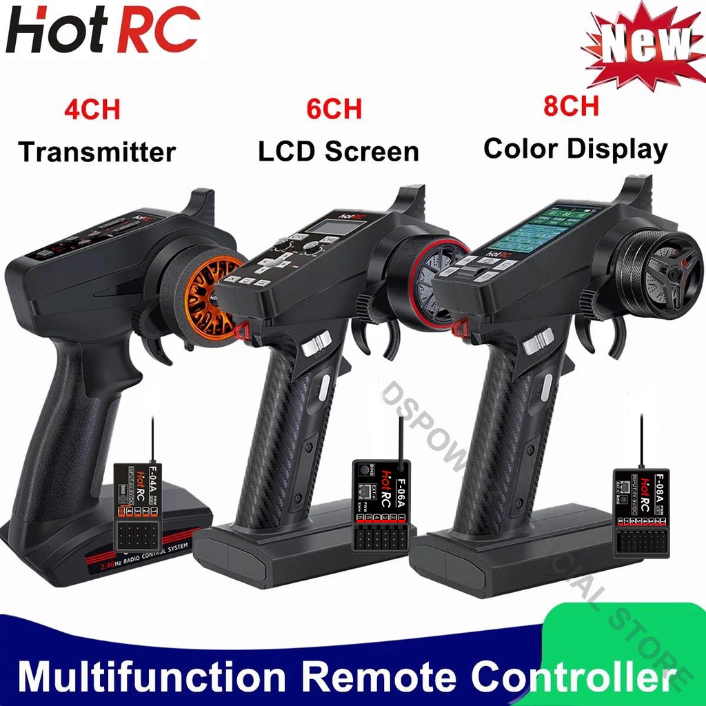 HOTRC CT8A CT6A CT4A 4CH 6CH 8CH Radio Transmitter Remote Controller 2 ...
