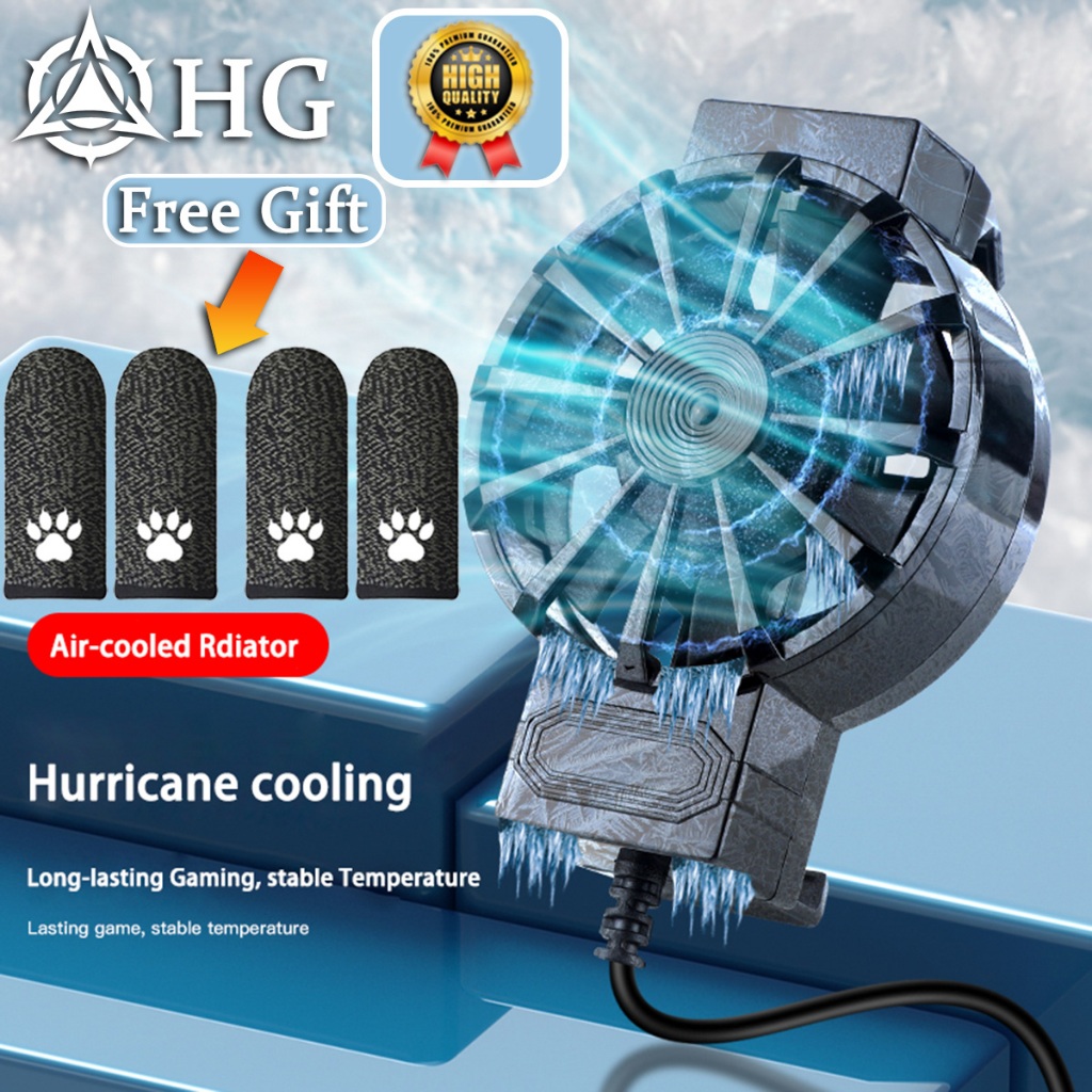 【Free Gift】HG X16 Mobile Phone Cooling Fan Mini Universal Phone Cooler ...