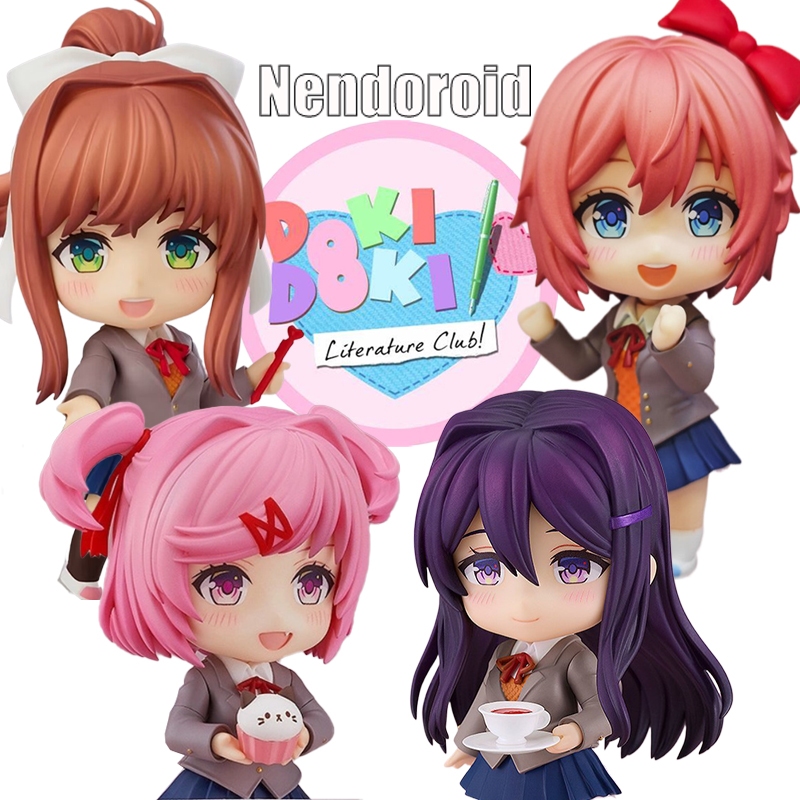 Nendoroid Doki Doki Literature Club Articulado Model Monika Sayori Yuri Natsuki Action Figure ...