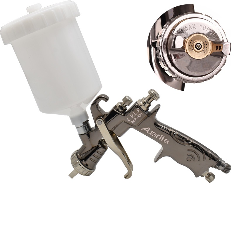 Auarita MP500 LVLP Spray Gun 1.3mm Nozzle 600cc cup Top Paint Car Spray ...
