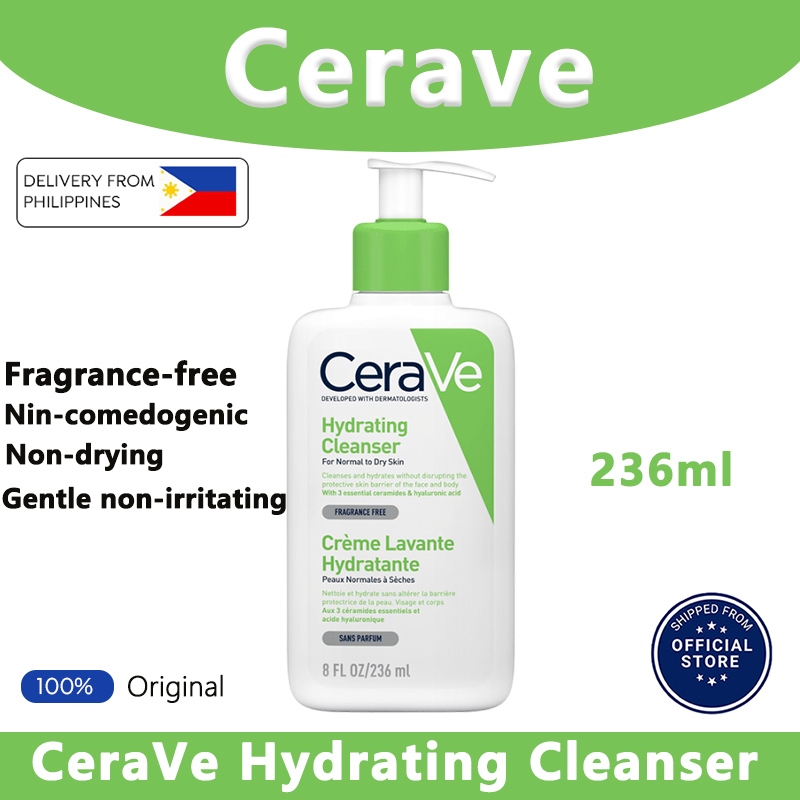 Cerave Hydrating Facial Cleanser for Normal to Dry Skin - 236ml ...