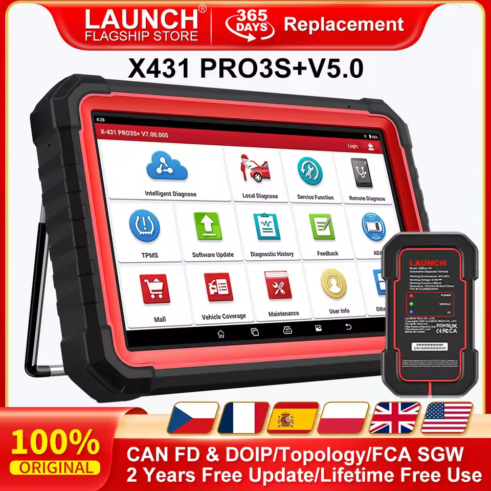 2025 LAUNCH X431 PRO3S+ V5.0 Bluetooth Bi-Directional Scan Tool, OEM ...