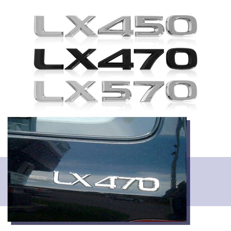 Car Styling Metalabs Letter Emblem 3d Sticker For Lexus Lx450 Lx470