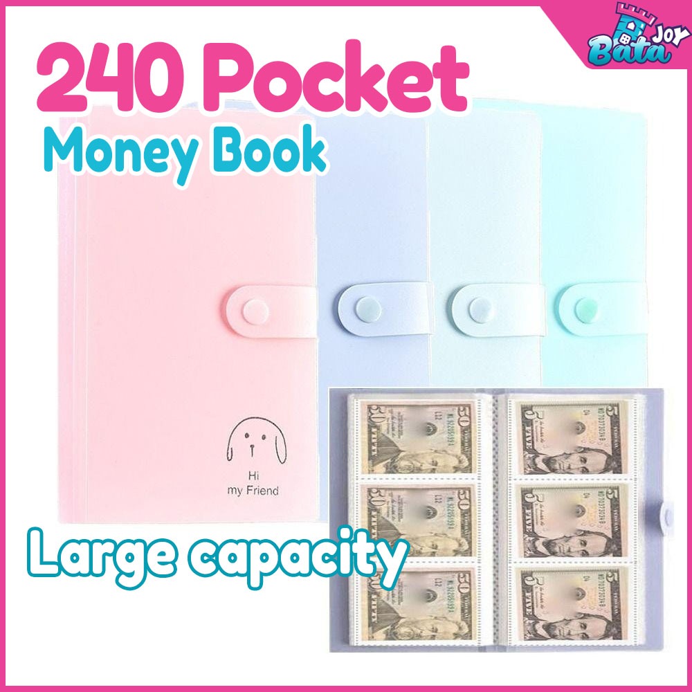 240Pocket Waterproof Money Savings Challenges Binder Money Card Album ...
