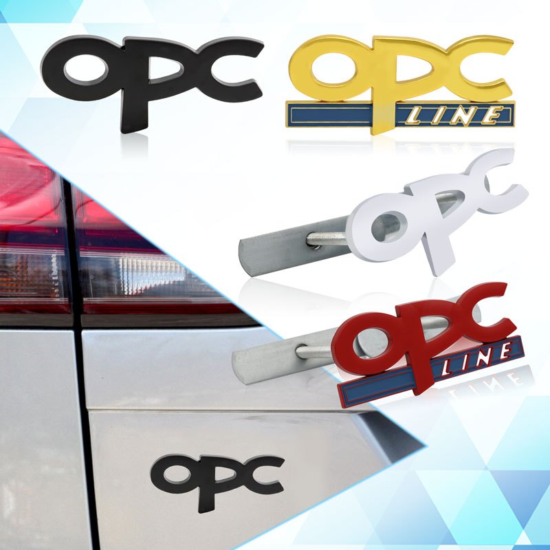3D Metal OPC Line Logo Sticker For Opel Vauxhall Insignia Vectra Corsa ...