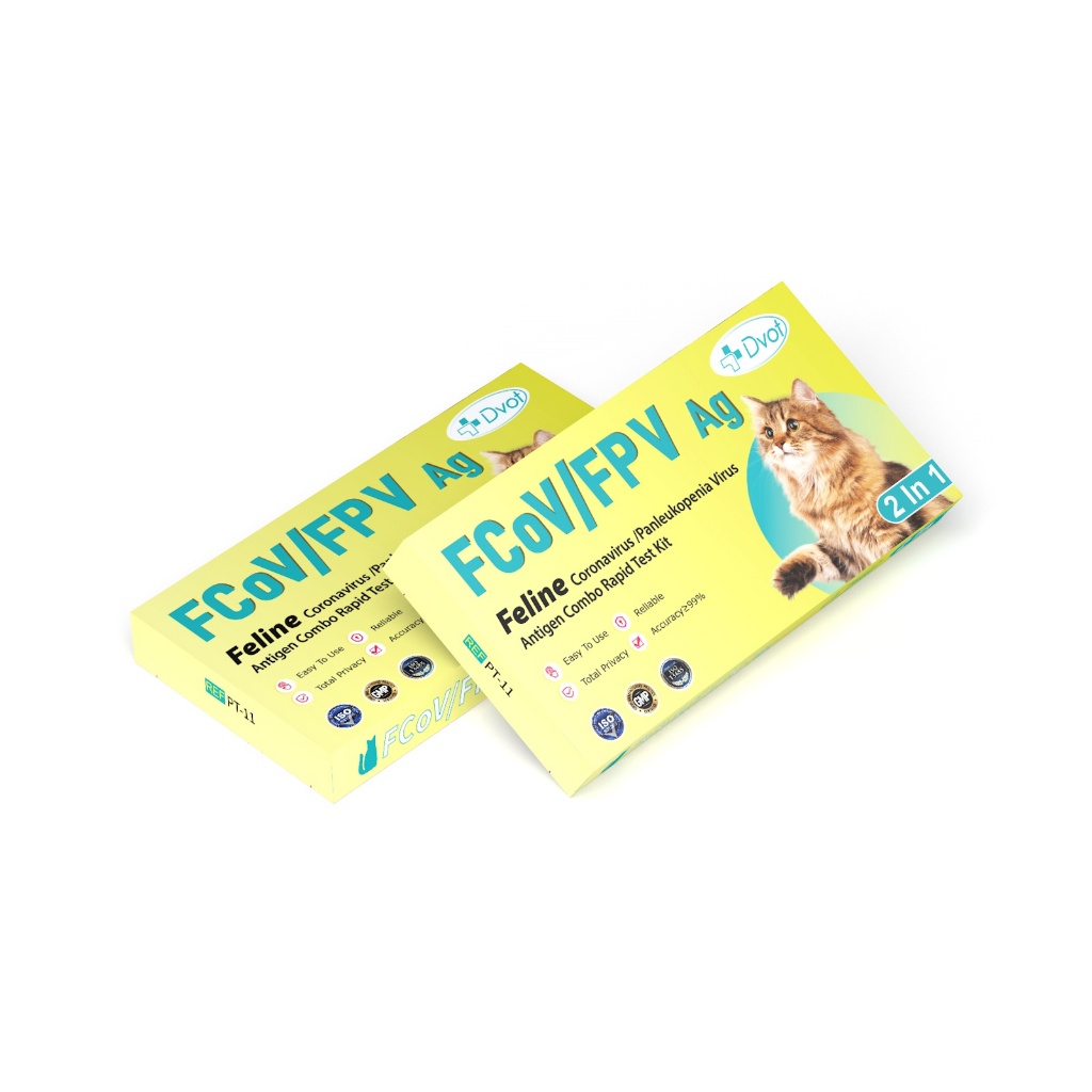 Feline Coronavirus/Panleukopenia Virus Antigen Combo Rapid Test Kit ...