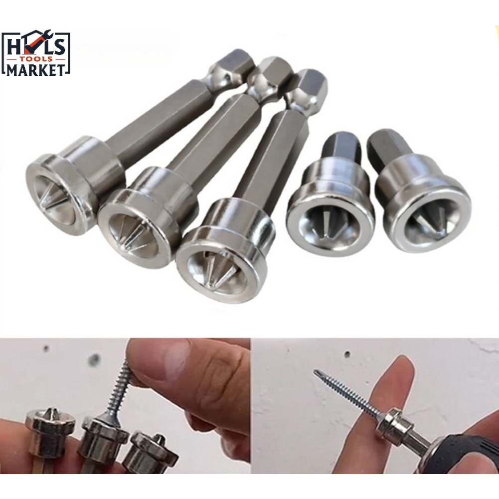 5pcs Magnetic High Hardness Positioning Screwdriver Bits Screw ...