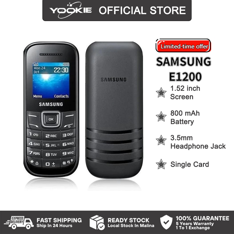 Yookie COD SAMSUNG GT-E1200 Keypad Phone GSM Standard Sim Keypad Basic ...