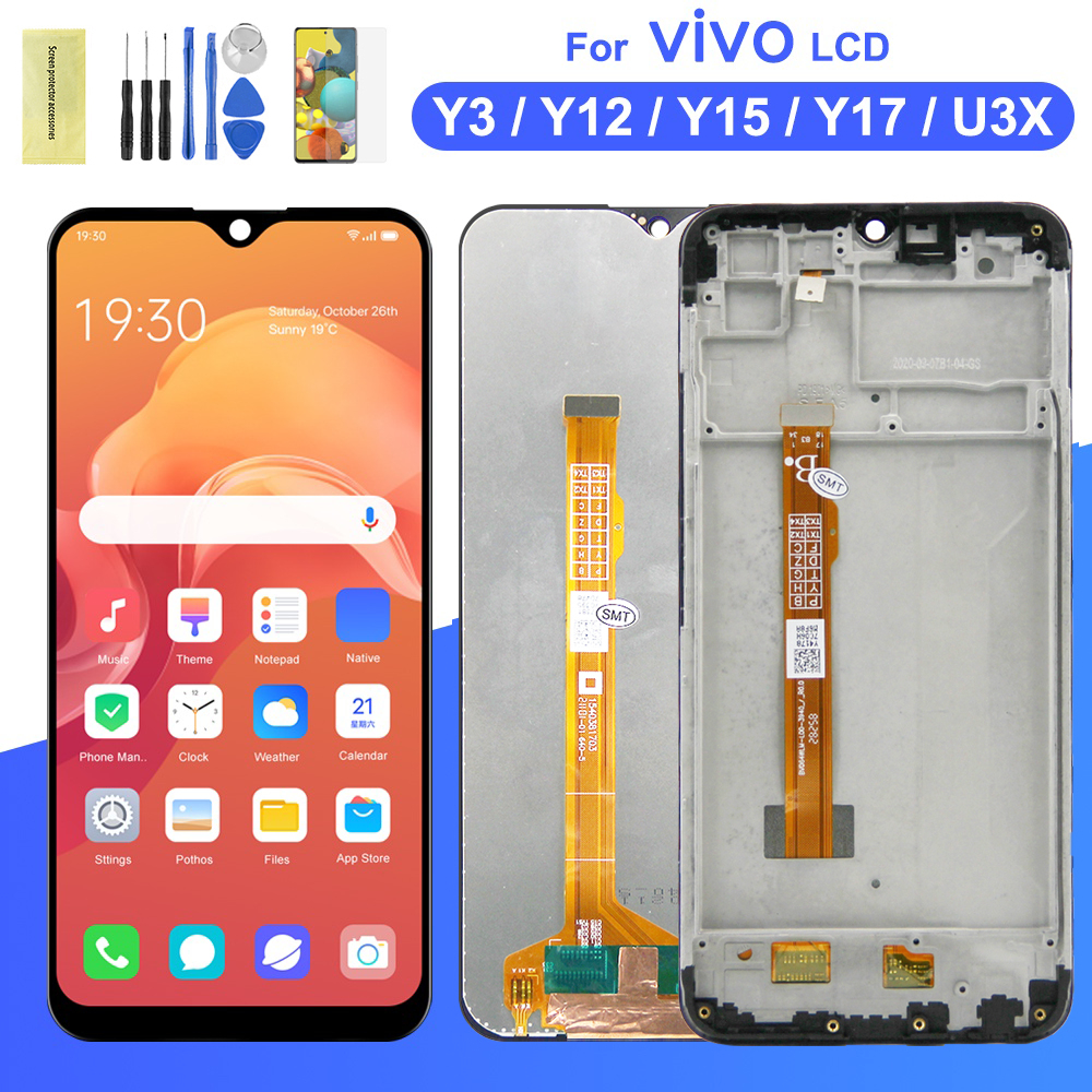 IPS LCD For Vivo Y3 / Y3S / Y11 / Y12 / Y15 / Y17 LCD DIsplay Touch Screen Digitizer Assembly ...
