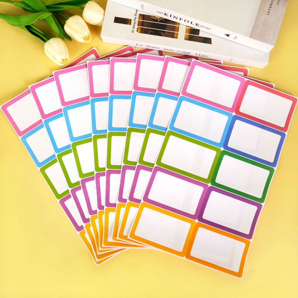 Classification Marking Stickers Writable Printable Color Border Blank ...