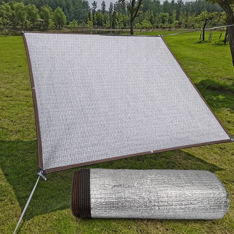 3M Wide Aluminum Foil Sun Shade Sail Garden Sun Shade Net 99% Shading ...