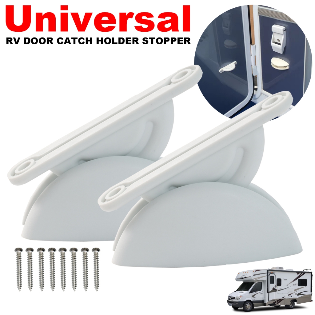 2x Camper Door Retainer Catch Caravan Motorhomes Boat RV Stopper Clip ...